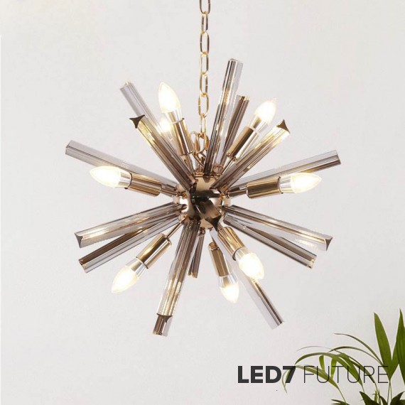 Loft Industry Modern - Chrome Sun Spikes Chandelier - купить в Москве ...