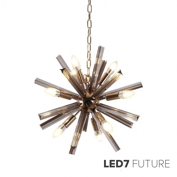 Loft Industry Modern - Chrome Sun Spikes Chandelier - купить в Москве ...